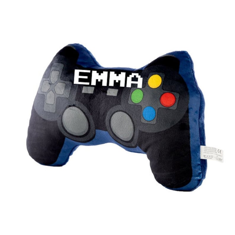 PERSONALISED Gamer Cushion Kids 3D Game Controller Novelty Game Over ...