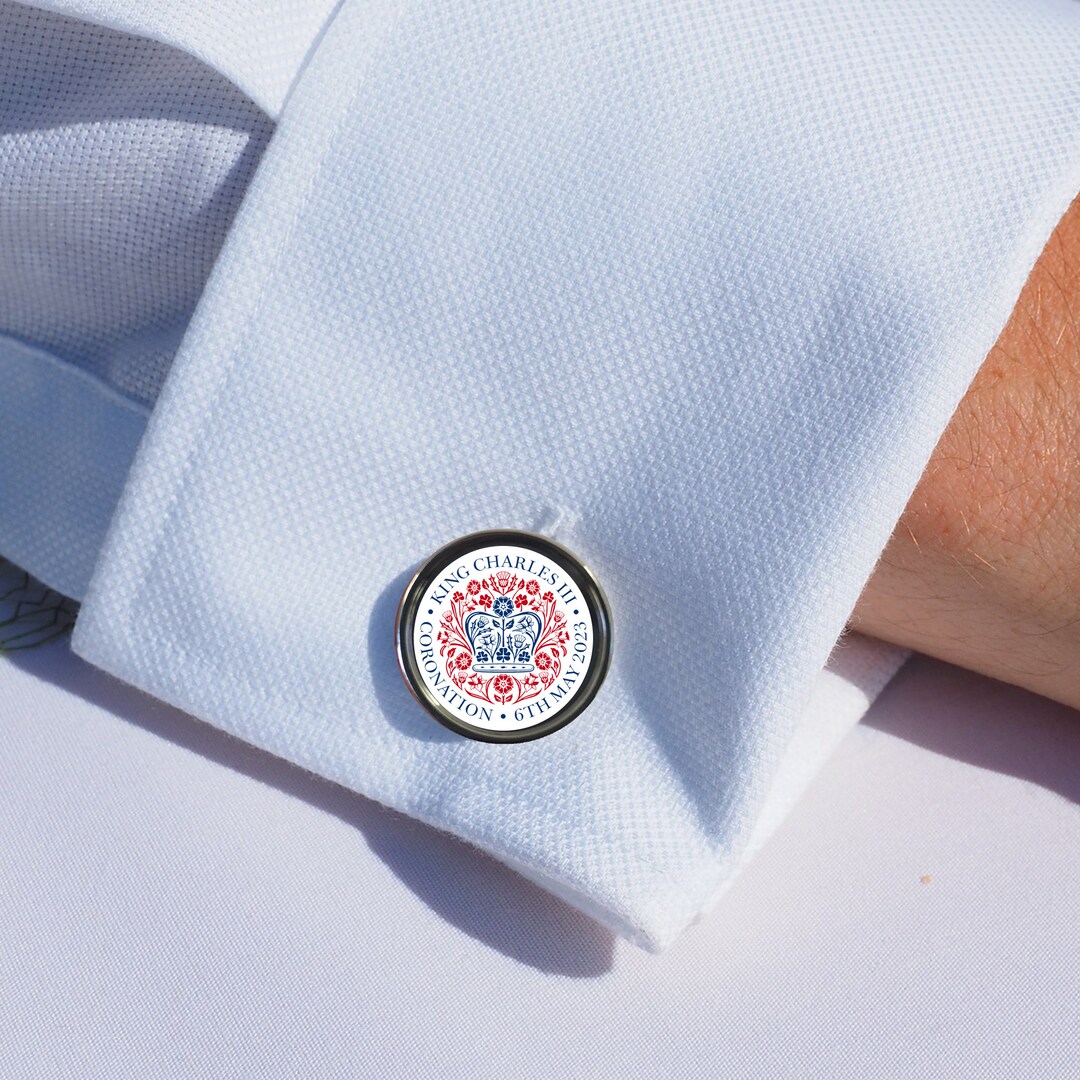 King Charles III Coronation Cufflink Coronation Keepsake - Etsy UK