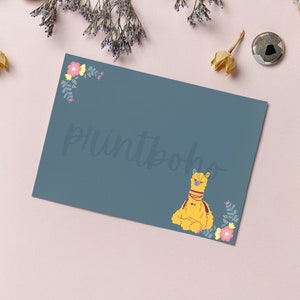 Printable Boho Llama Thank You Note 5x7 - Etsy