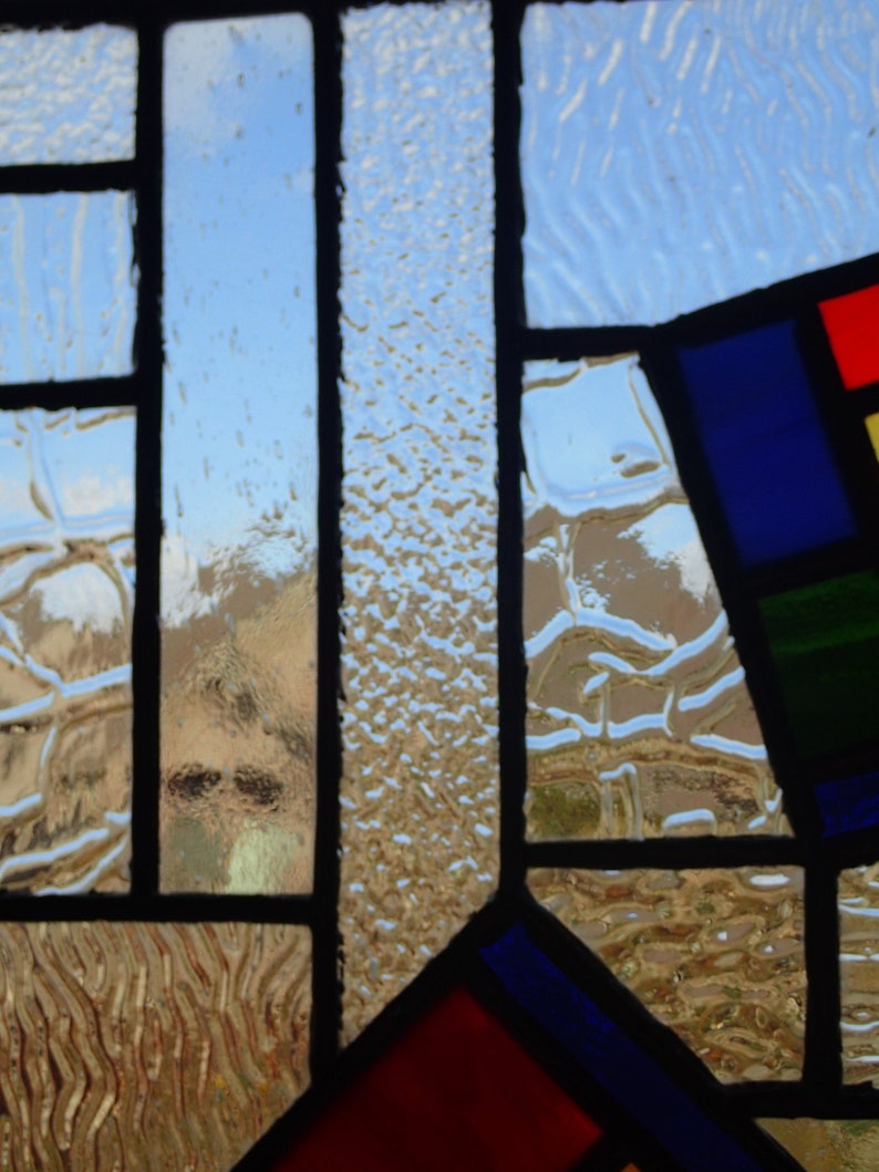 Tumbling Blocks Stained Glass Panel - Etsy