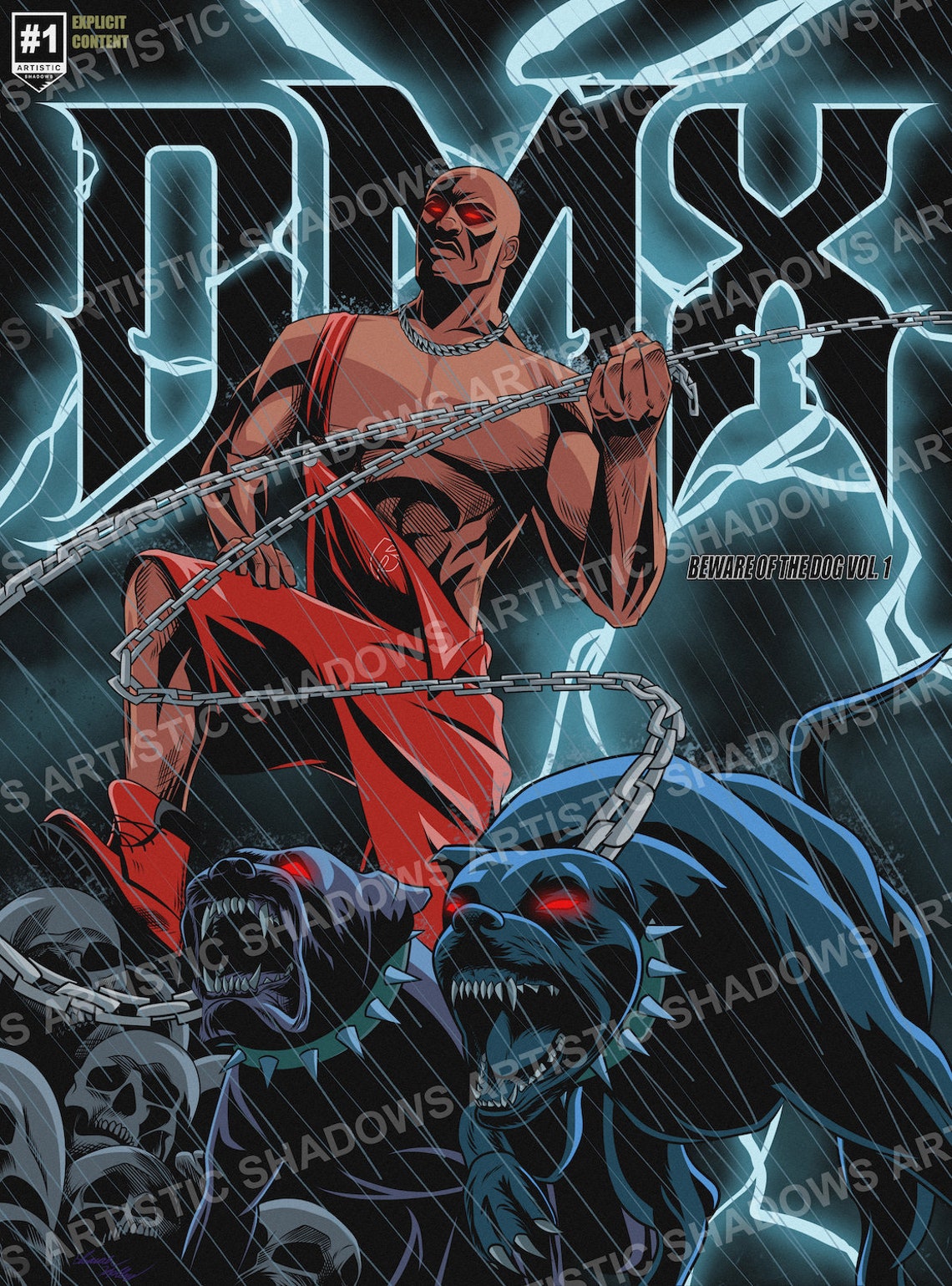 DMX Poster-dmx Art, Rap Comic Poster, Hip Hop Poster, Ruff Ryders ...