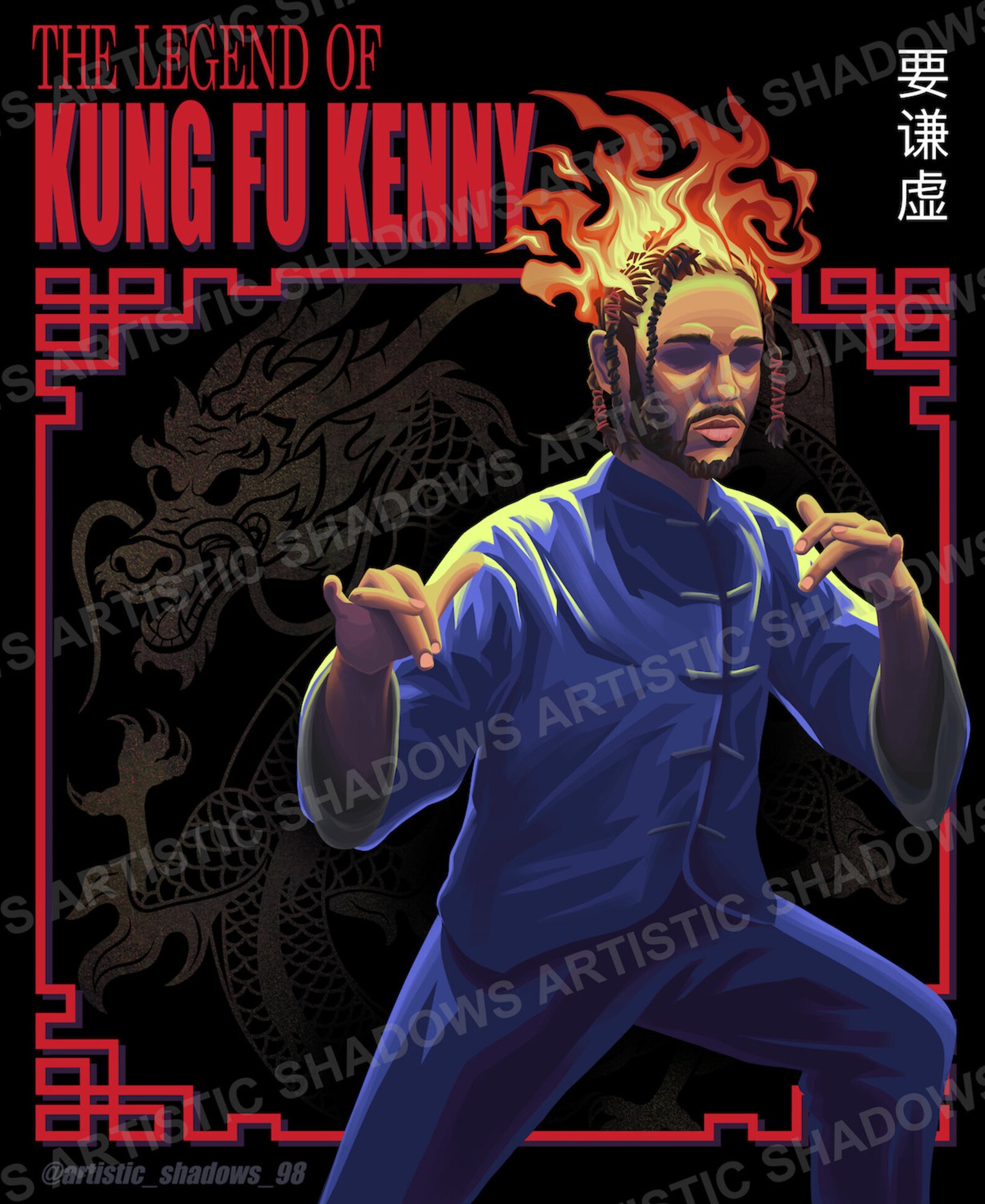 Kendrick Lamar Premium Matte Posters-kung Fu Kenny Poster, Rap Art ...