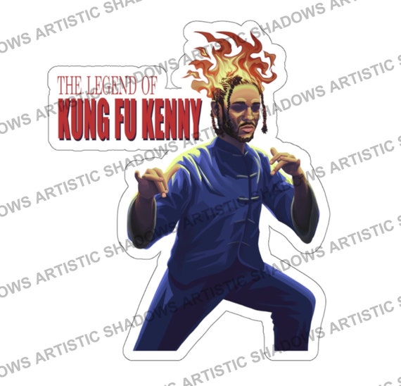 Kendrick Lamar Sticker-tde Sticker Kung Fu Kenny DAMN K - Etsy