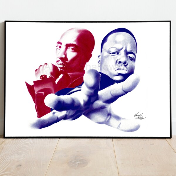 2pac and Biggie Poster - Etsy
