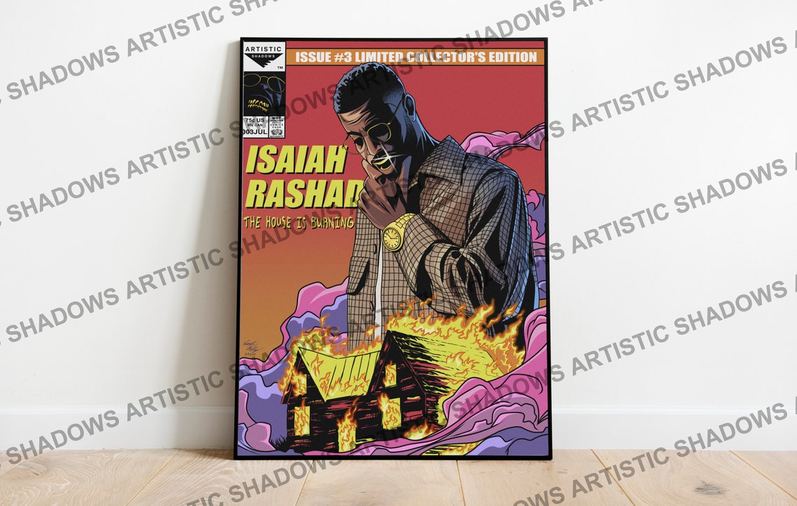 Isaiah Rashad Poster the House is Burning Poster Hip Hop | Etsy