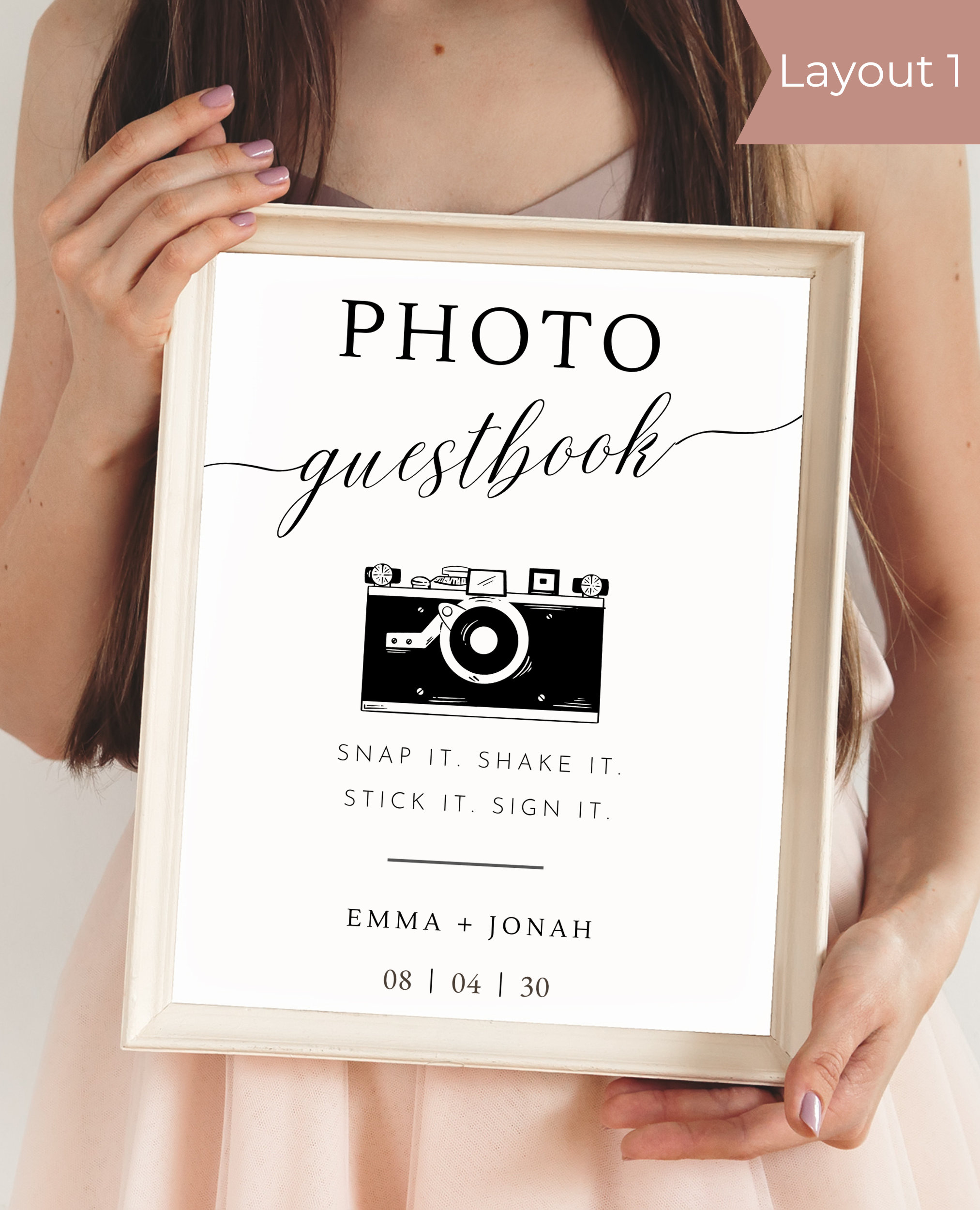 Photo Guest Book Sign, Wedding Photo Guestbook Sign, Photo Guestbook ...