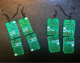 Ghost USB Circuit Board Earrings - Etsy