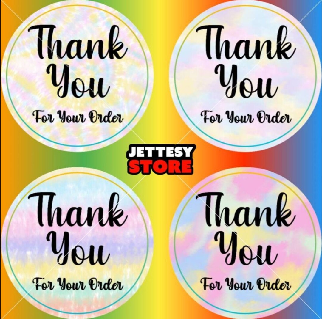Thank You for Order Stickers Custom Thank You Labels for - Etsy