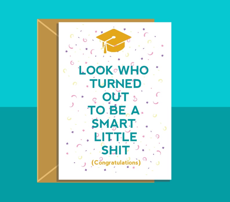 Funny Graduation Card - Etsy