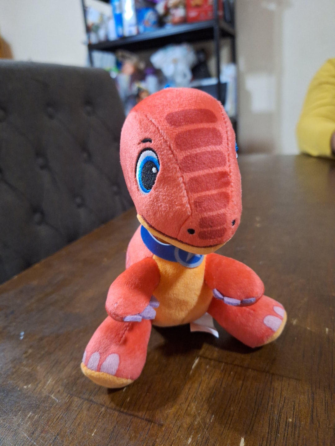 Dino Ranch Blitz the Red Raptor Dinosaur 6" Mini Plush Stuffed Pre ...