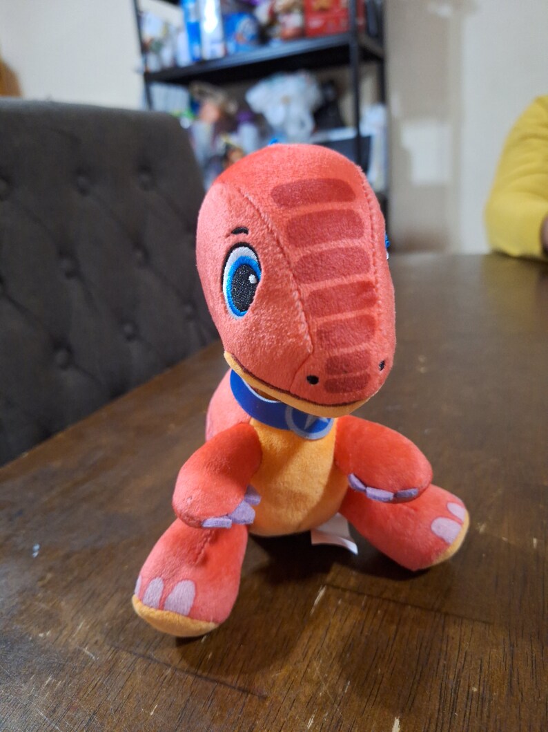 Dino Ranch Blitz the Red Raptor Dinosaur 6 Mini Plush Stuffed Pre-woned ...
