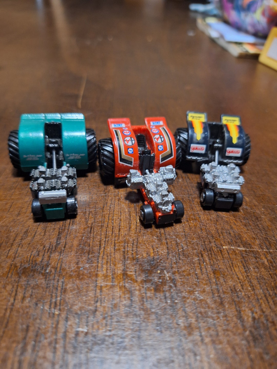 Micro Machines Tractor Pull Green, Red and Yellow. Very Hard to Find - Etsy