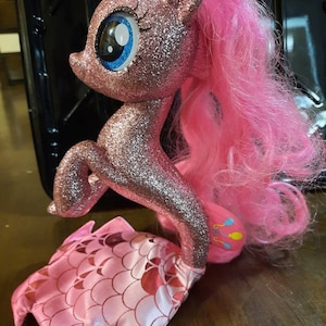 Pinkie Pie Glitter Mermaid Pony - Etsy