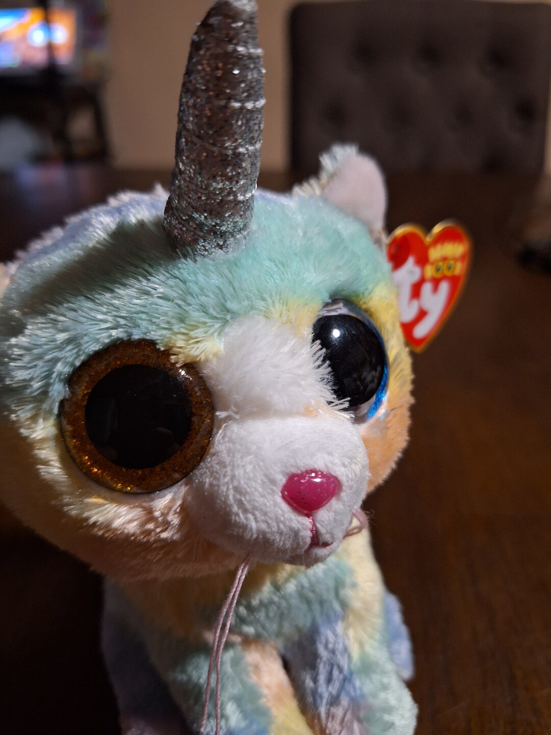 Ty Beanie Boos Collection Heather I Look Better as A Unicorn 9' Plush W ...