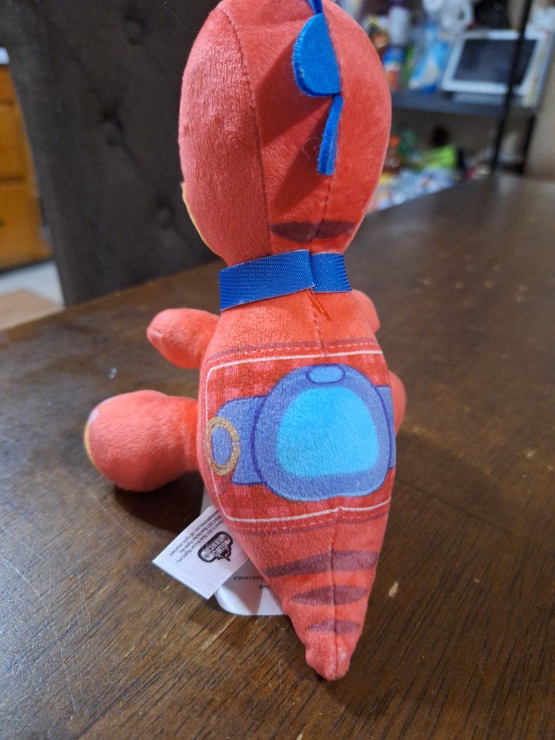 Dino Ranch Blitz the Red Raptor Dinosaur 6 Mini Plush Stuffed Pre-woned ...