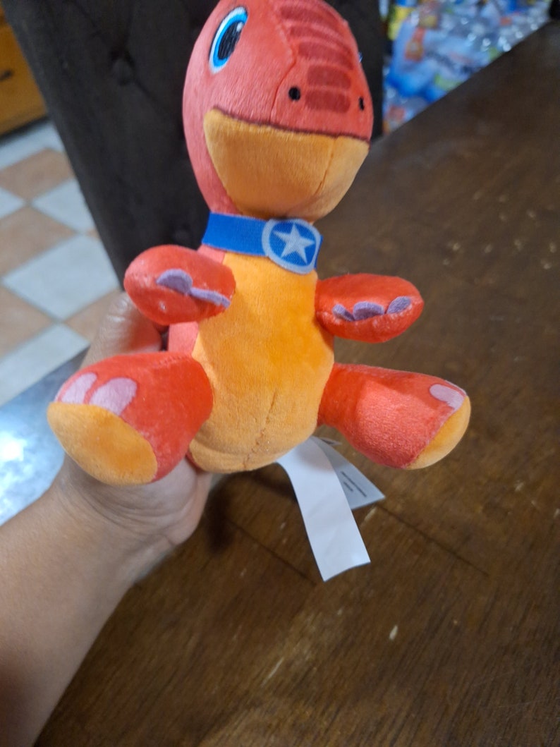 Dino Ranch Blitz the Red Raptor Dinosaur 6 Mini Plush Stuffed Pre-woned ...