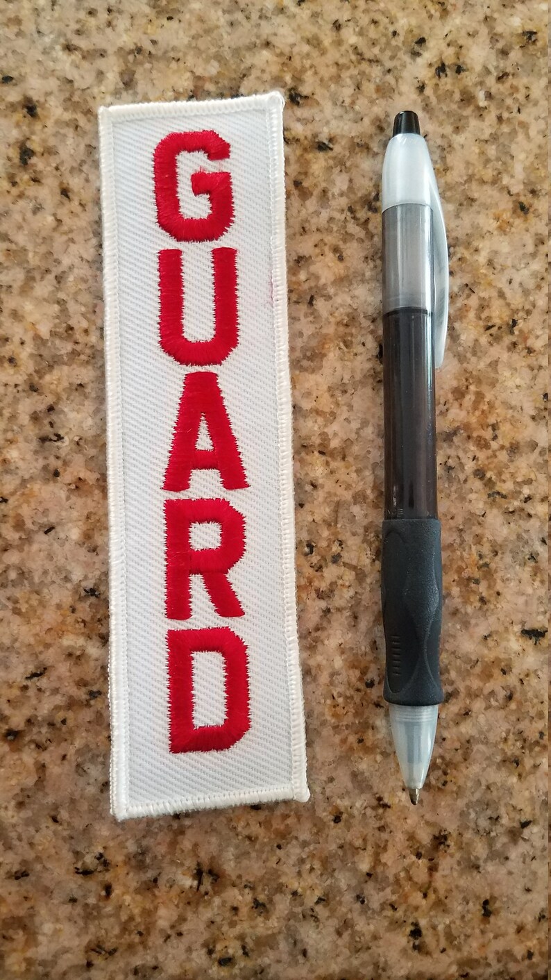 GUARD Sew on Embroidered Patch - Etsy