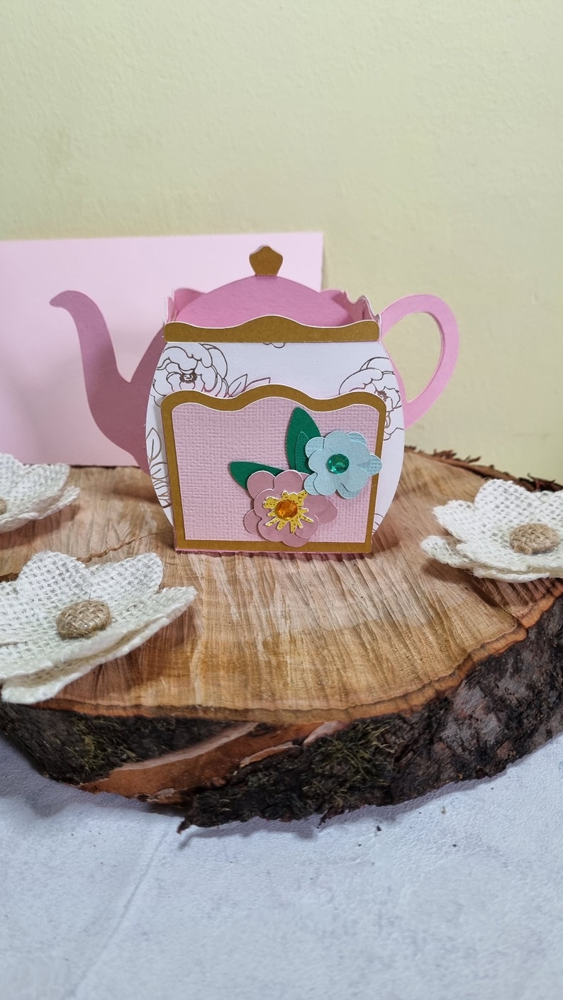 3D Teapot Birthday Card / Teapot Birthday Card / Teapot 3D Card ...