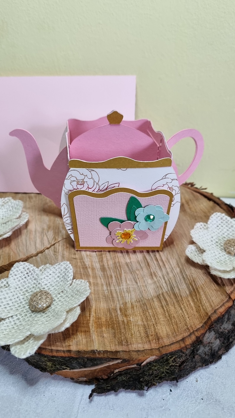 3D Teapot Birthday Card / Teapot Birthday Card / Teapot 3D Card ...