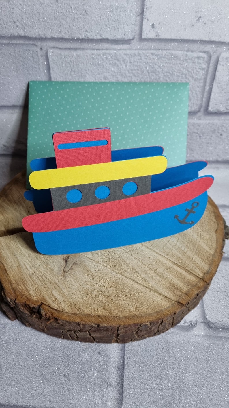 Boat Birthday Card / Happy Birthday BOAT Card / Handmade / - Etsy