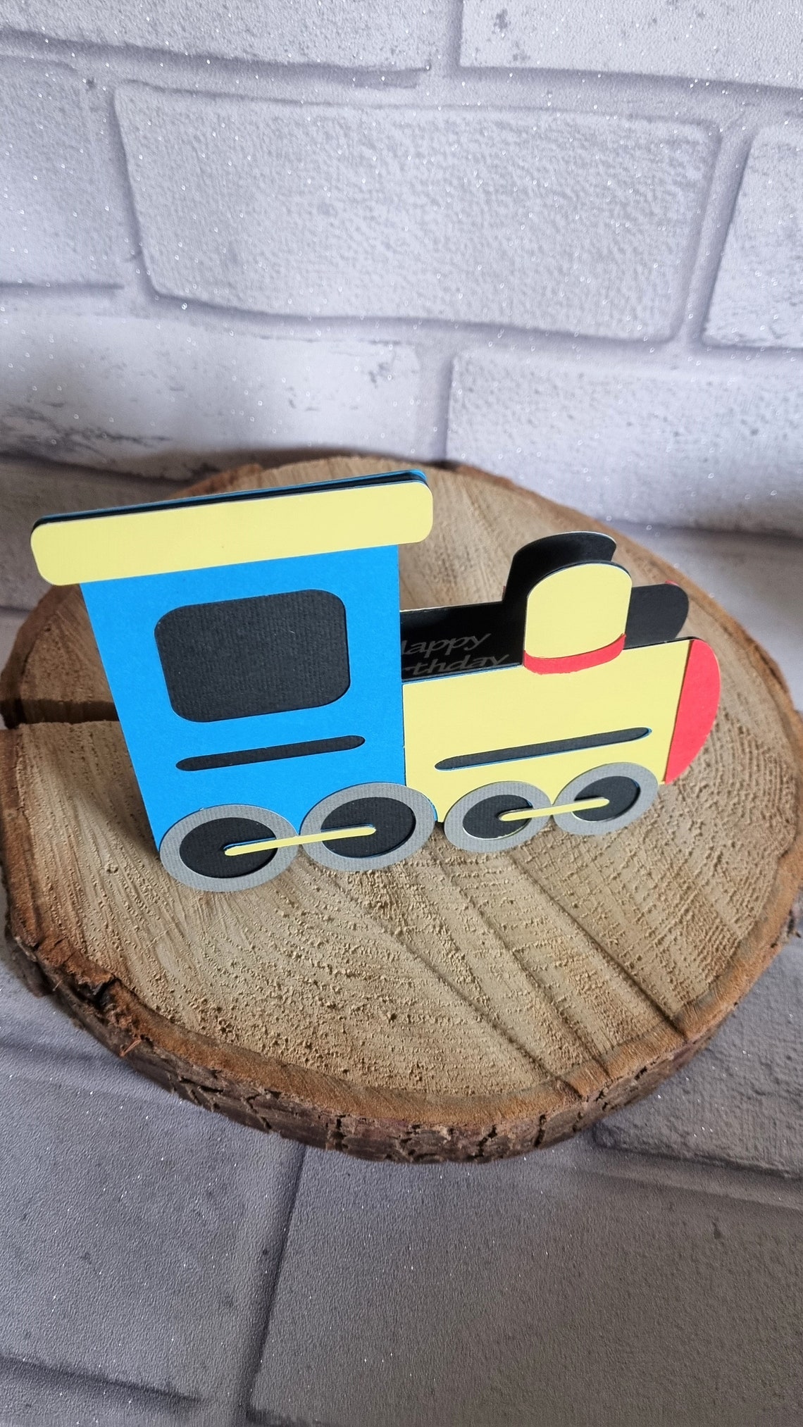 Train Birthday Card / Happy Birthday TRAIN Card / Handmade / - Etsy