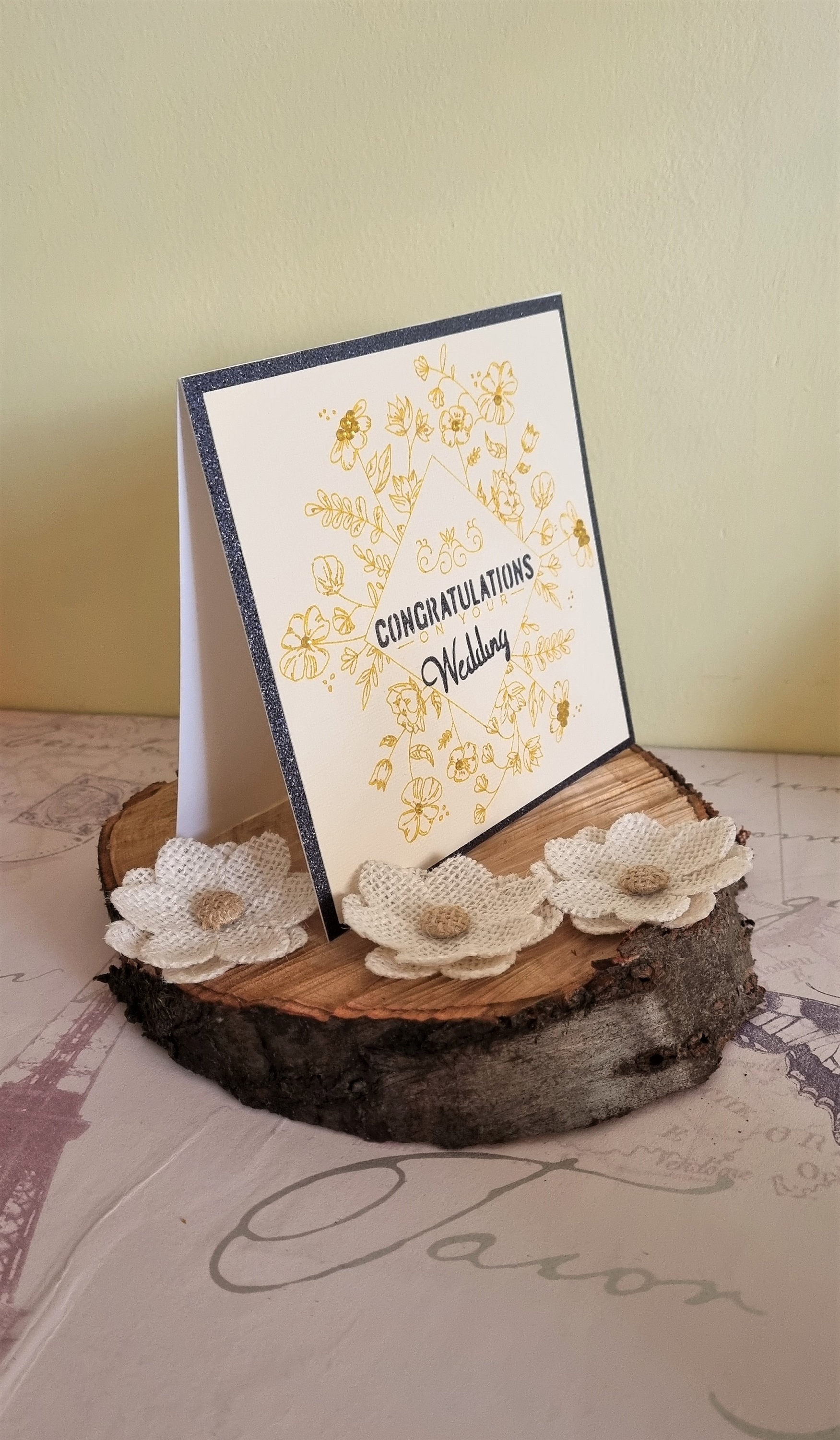 Congratulations on Your Wedding Card / HANDMADE / Wedding Card ...