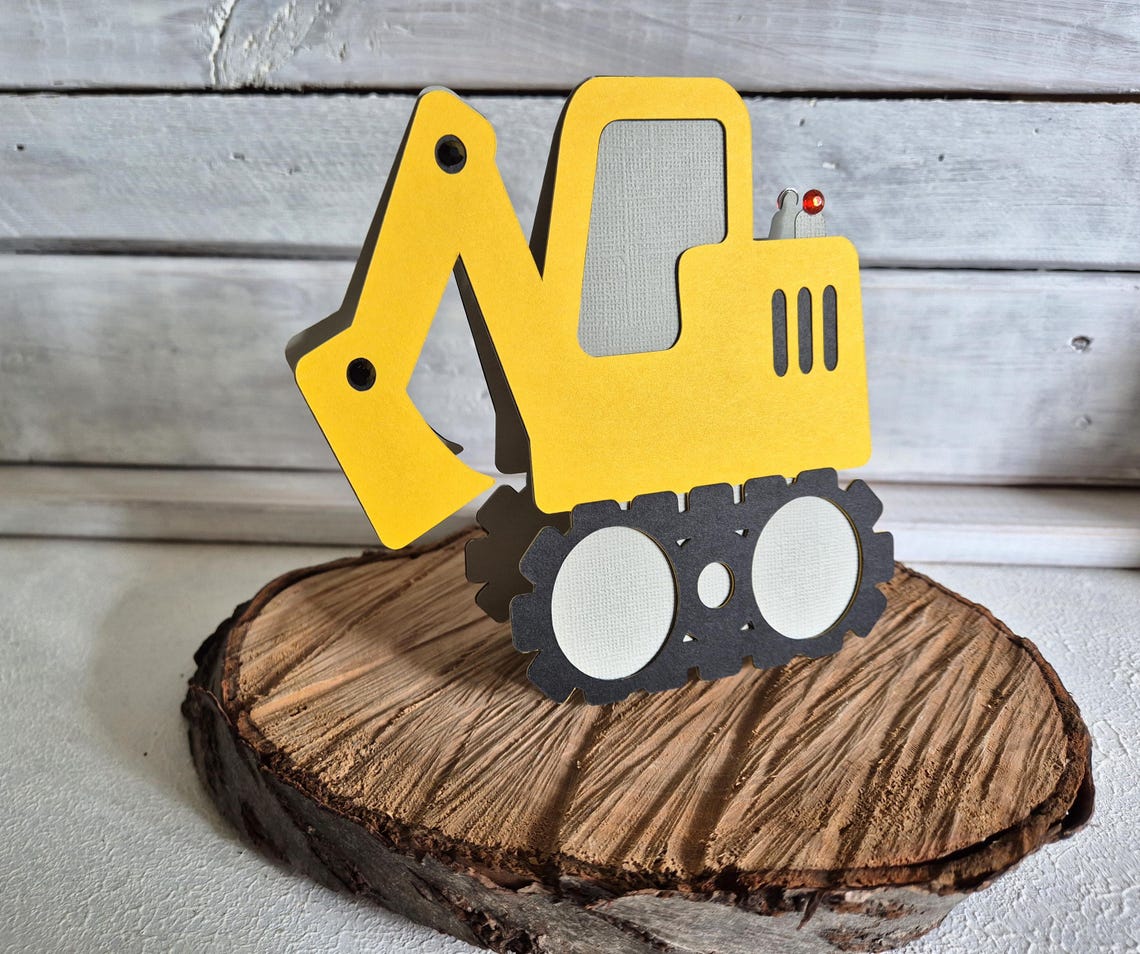 Digger Birthday Card / Happy Birthday DIGGER Card / Handmade / DIGGER ...