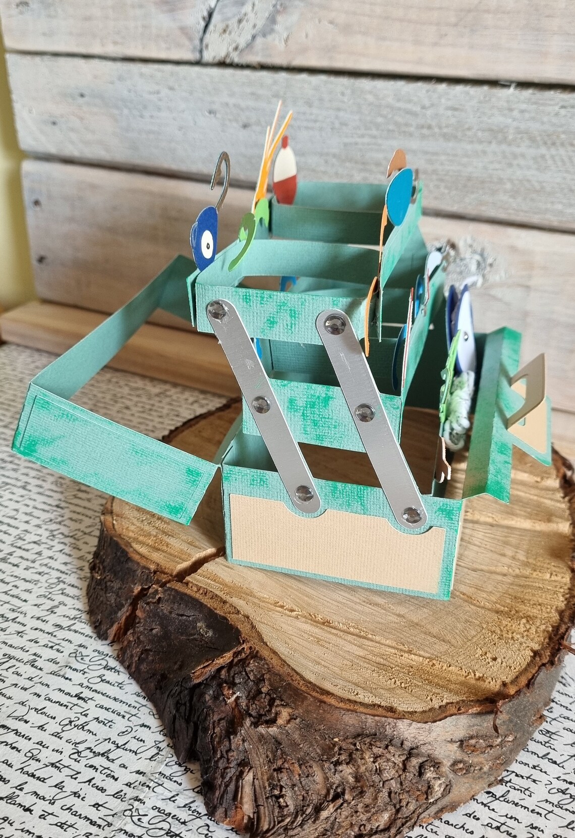 Fishing Tackle Box Father's Day Card / Fishing Tackle Box / Father's ...