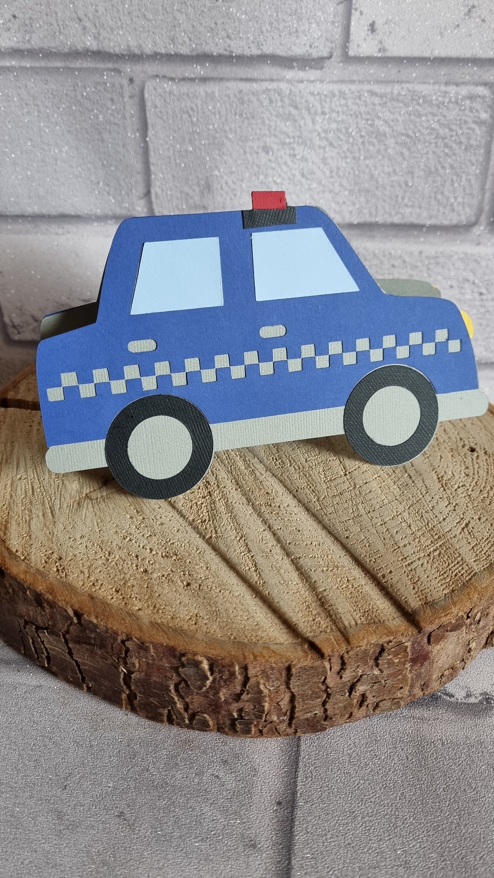 Police Car Birthday Card / Happy Birthday POLICE CAR Card / Handmade ...