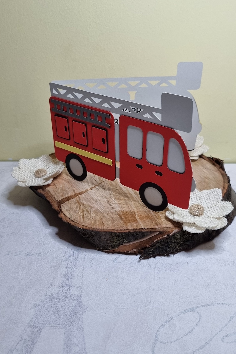 Fire Engine Birthday Card / Happy Birthday FIRE ENGINE Card / - Etsy