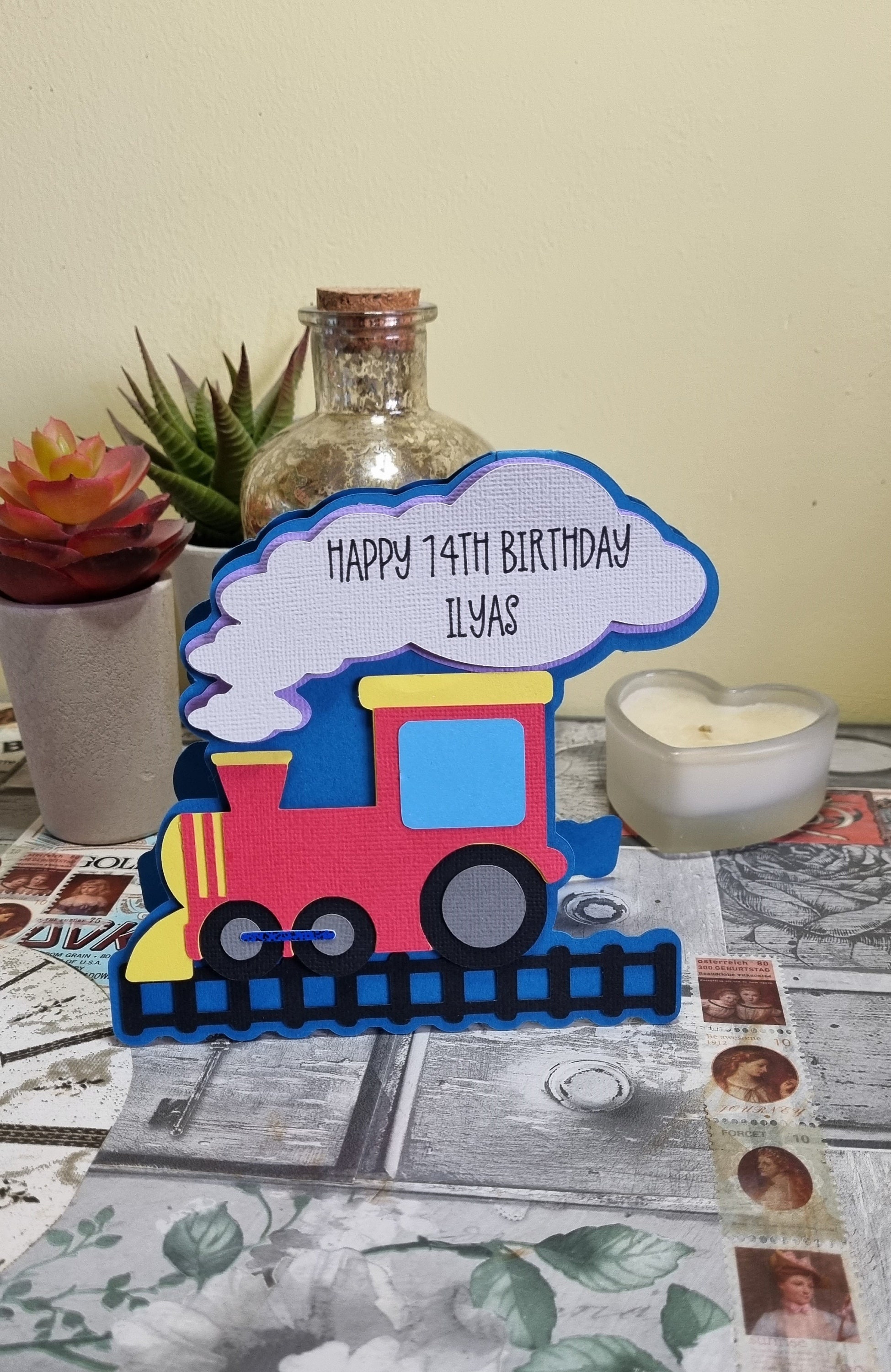 Steam Train Birthday Card / Happy Birthday TRAIN Card / - Etsy Canada