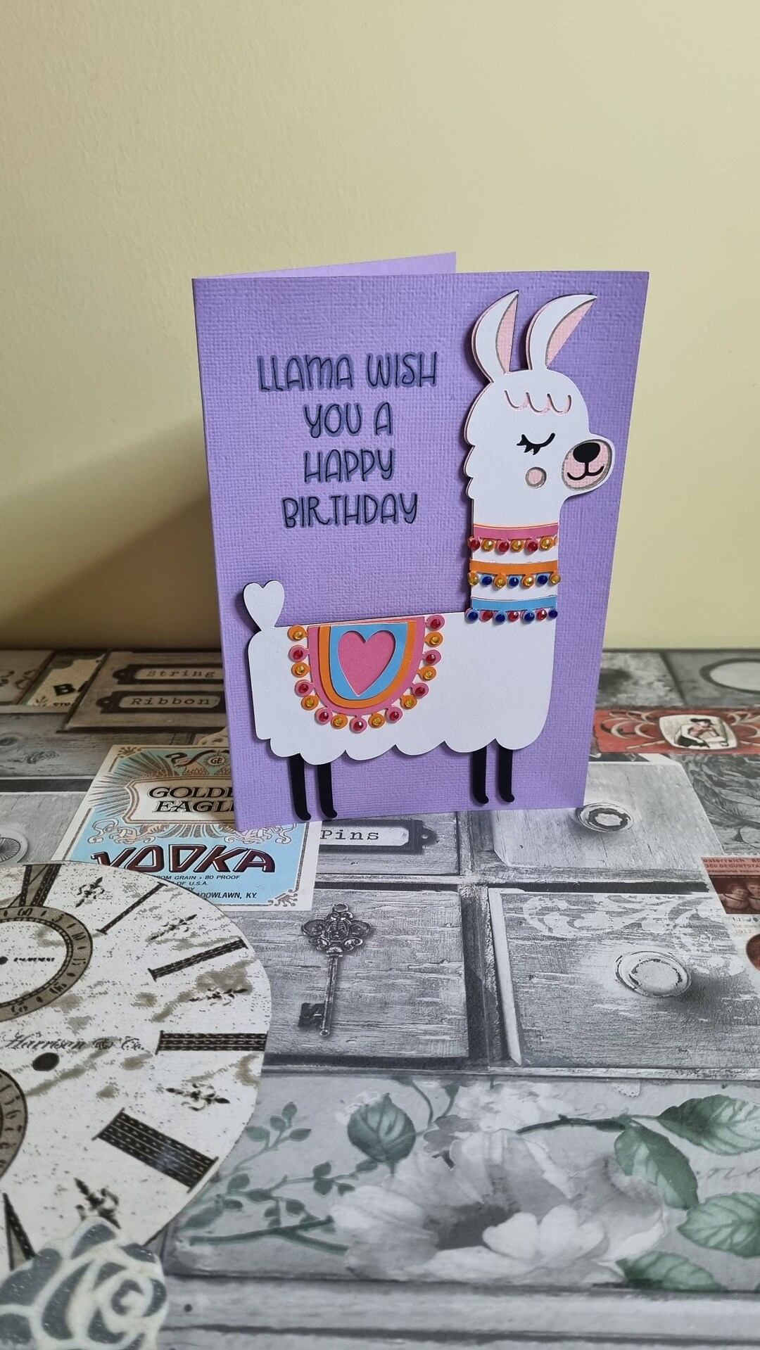 Llama Birthday Card / Llama / Llama Birthday / Handmade - Etsy