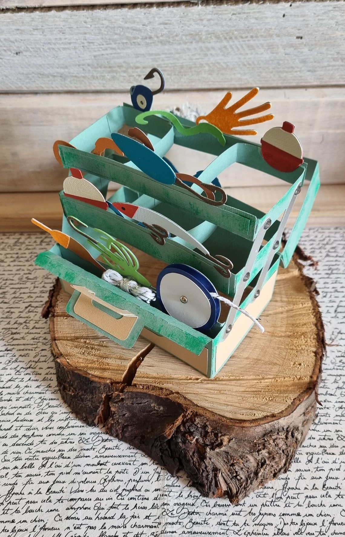 Fishing Tackle Box Father's Day Card / Fishing Tackle Box / Father's ...