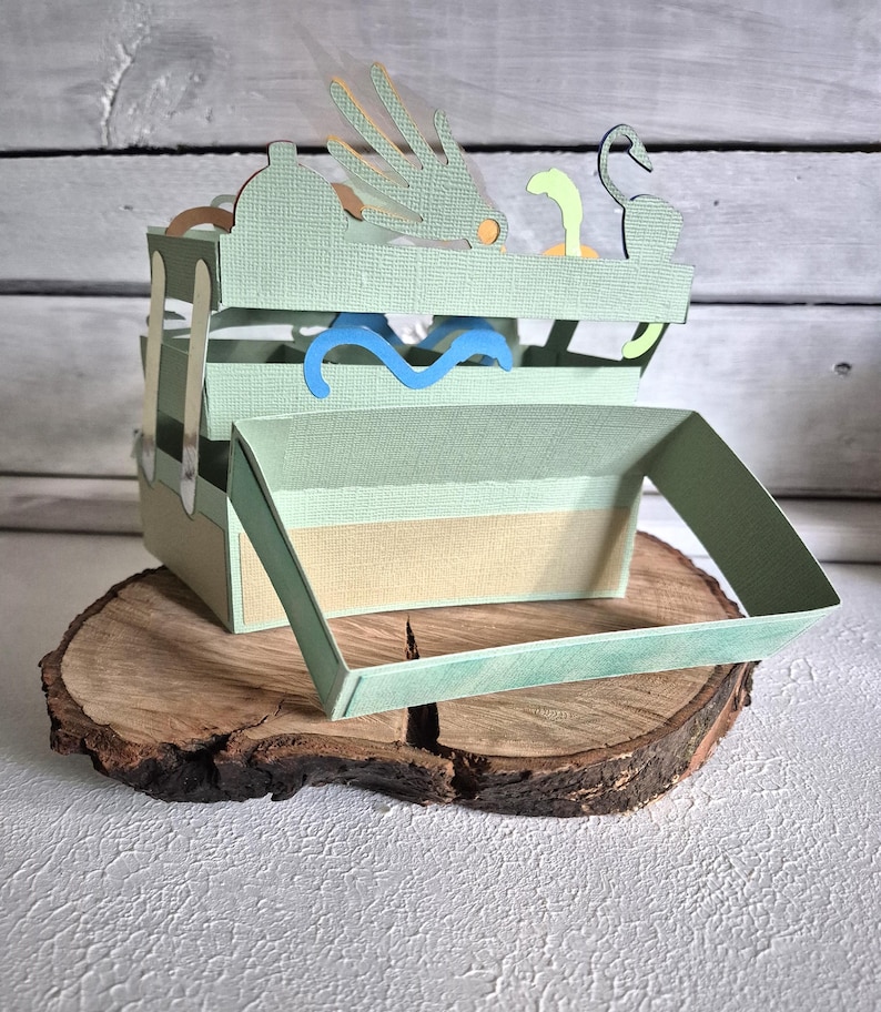 Fishing Tackle Box Father's Day Card / Fishing Tackle Box / Father's ...