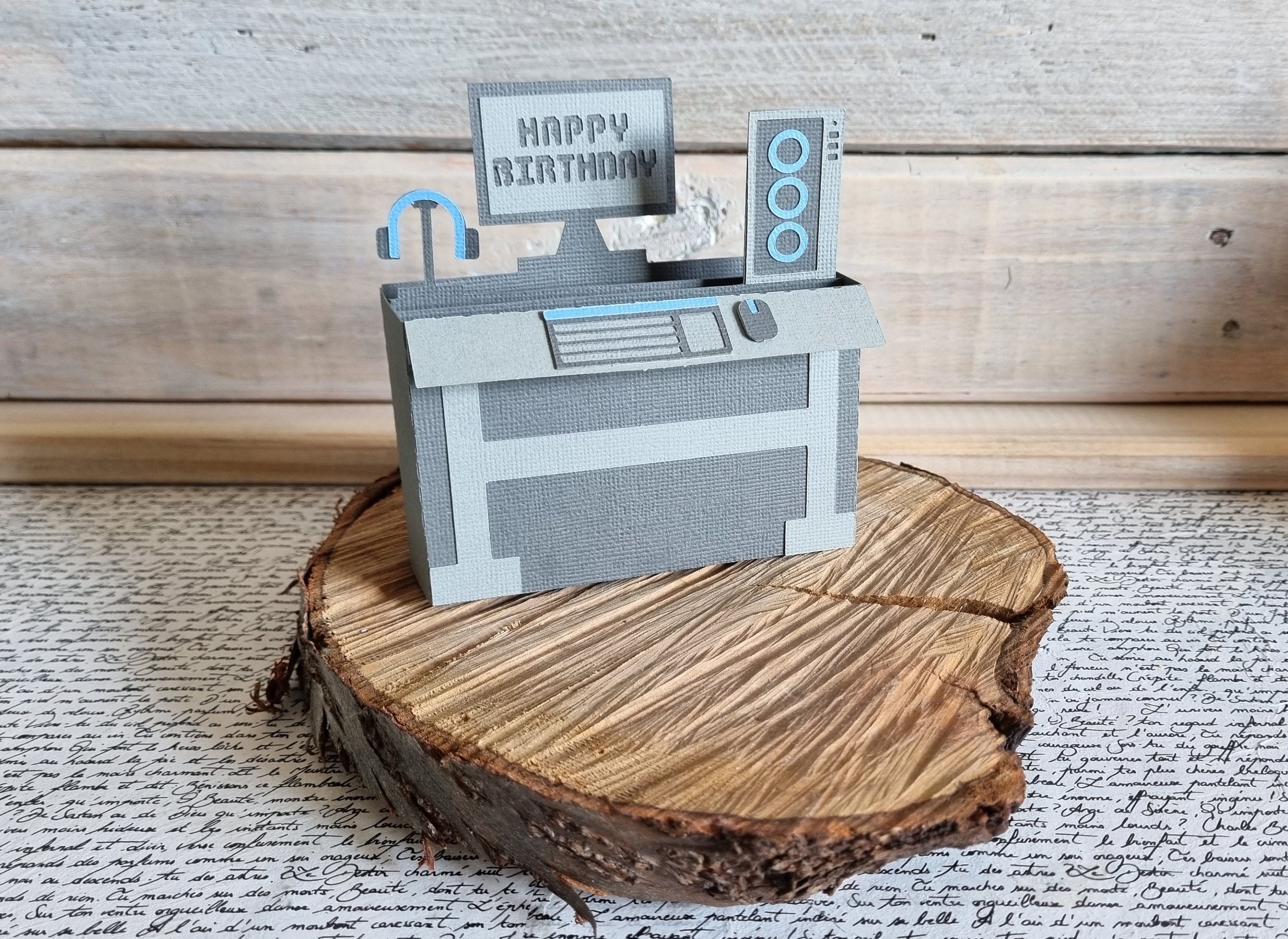 Gamer HAPPY BIRTHDAY Card / Gaming Birthday Card / Computer Gamer ...