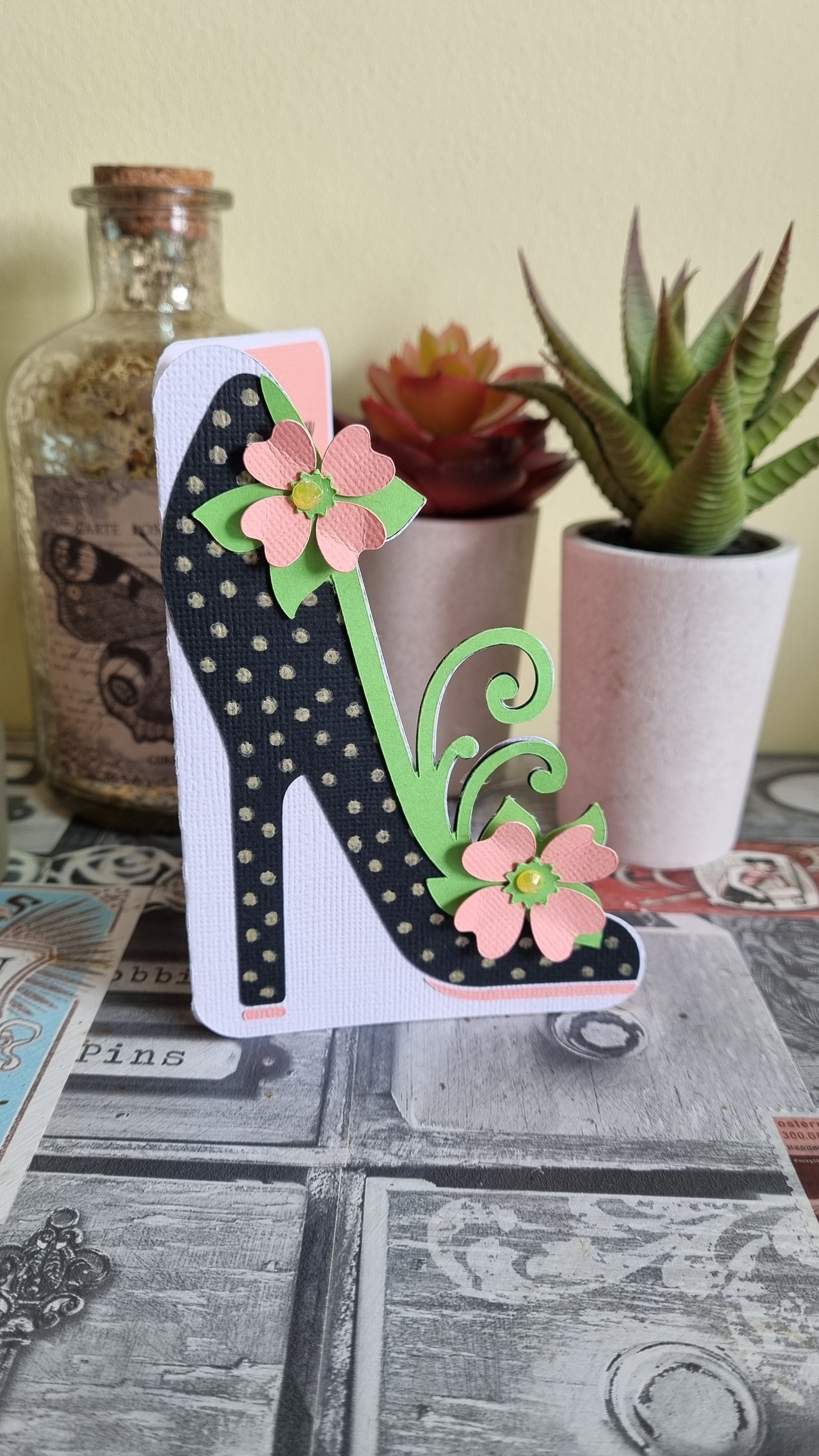 High Heel Birthday Card / Happy Birthday Card / Shoe Birthday Card ...