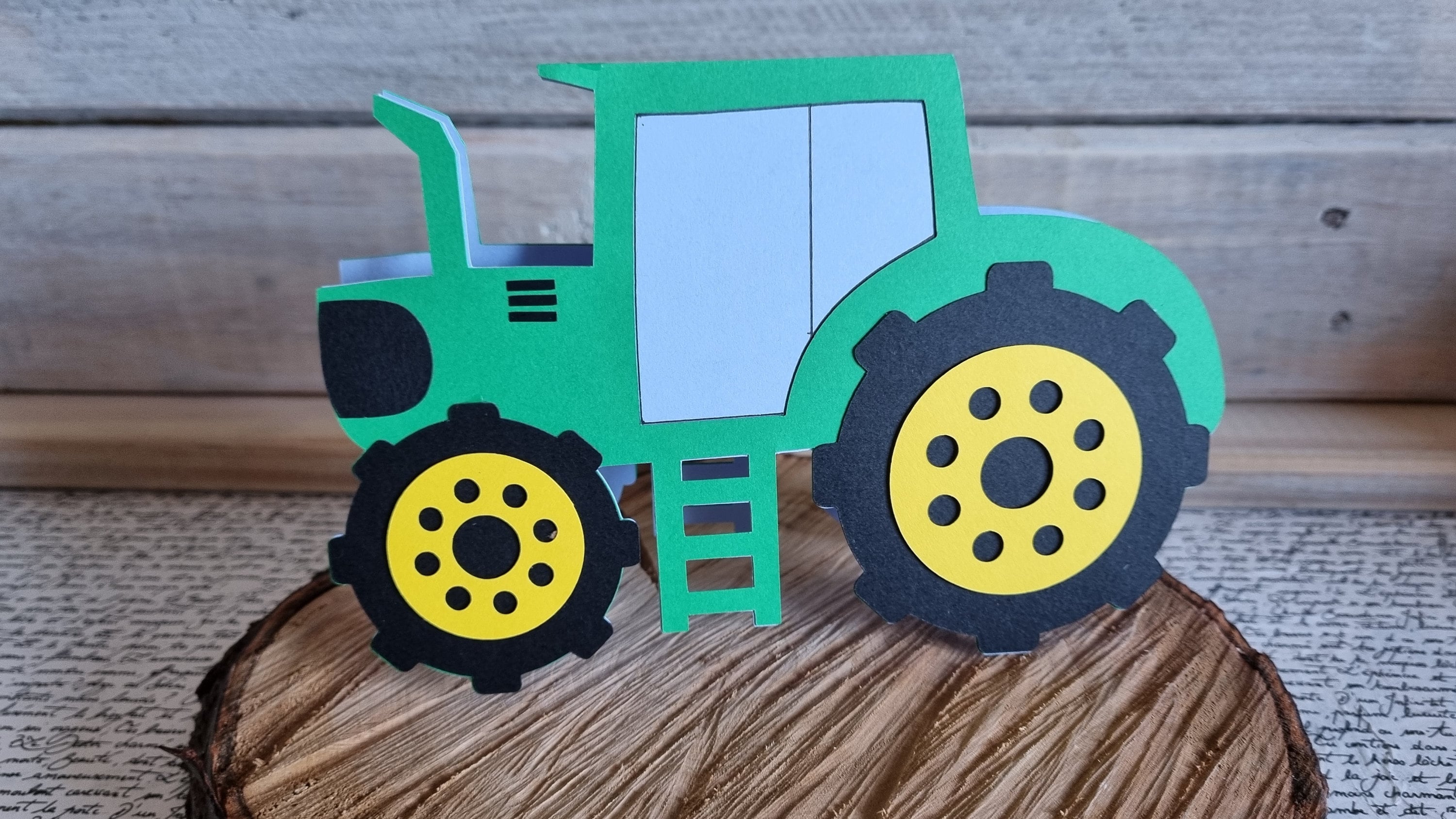 Tractor Birthday Card / Happy Birthday TRACTOR Card / Handmade ...
