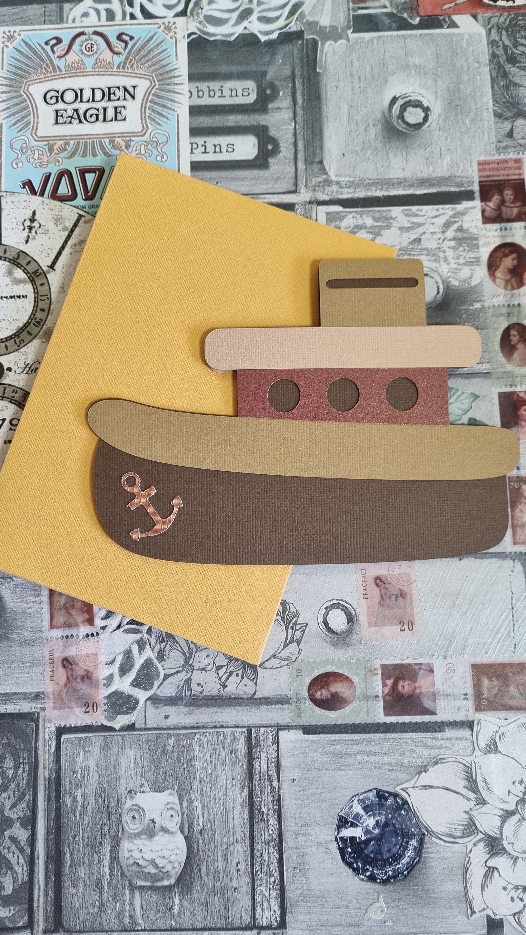 Boat Birthday Card / Happy Birthday BOAT Card / Handmade / - Etsy UK