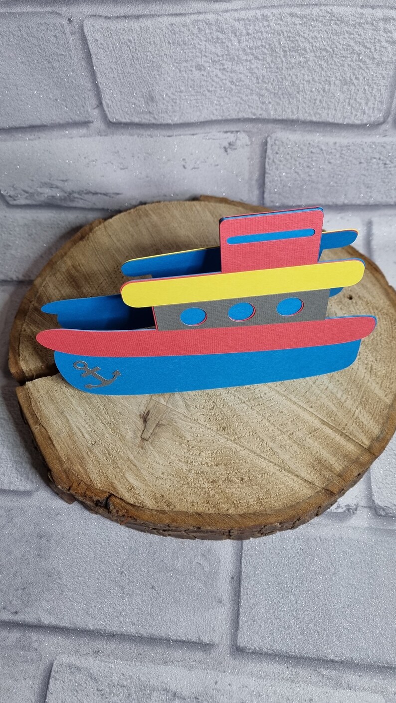 Boat Birthday Card / Happy Birthday BOAT Card / Handmade / - Etsy