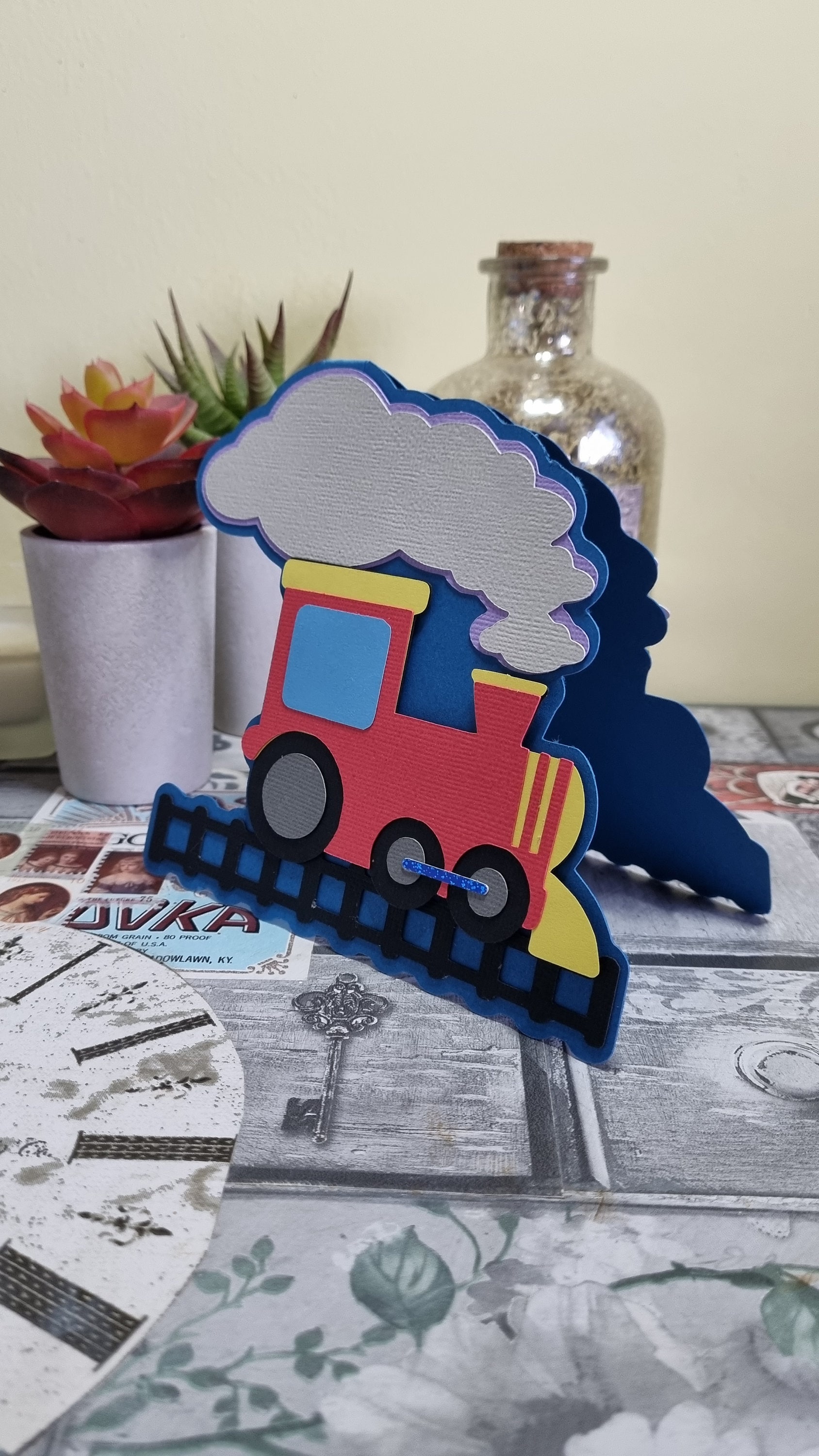 Steam Train Birthday Card / Happy Birthday TRAIN Card / - Etsy Canada