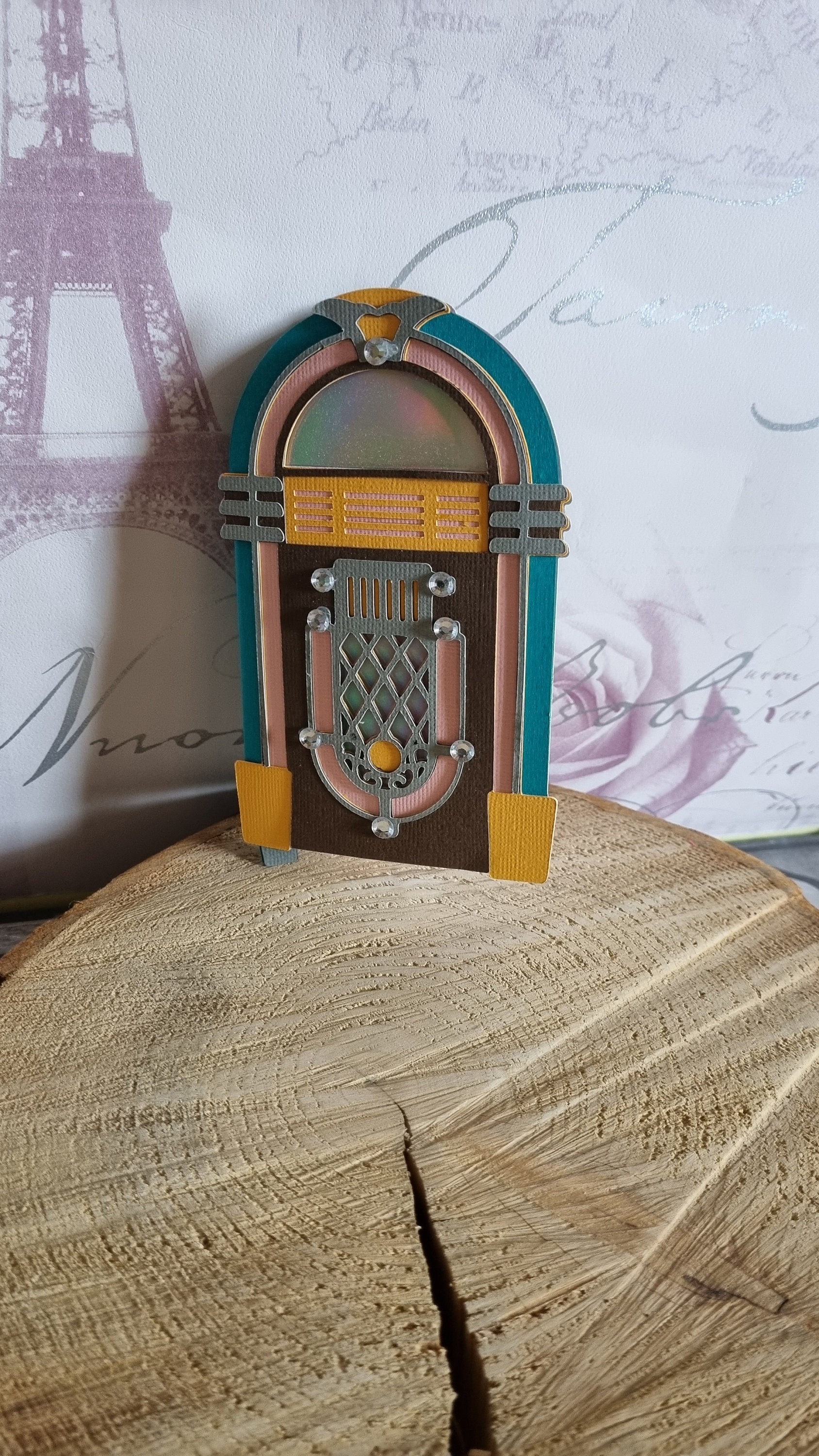 Jukebox Birthday Card / Music Birthday Card / Handmade / Happy Birthday ...