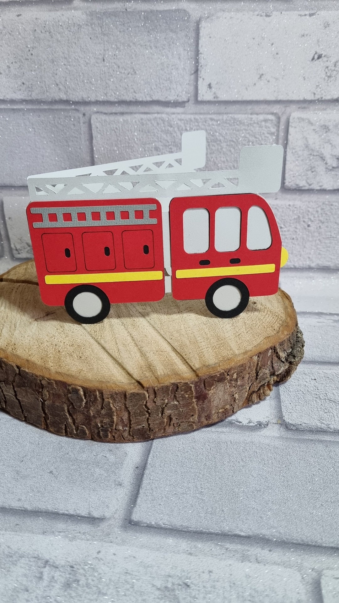 Fire Engine Birthday Card / Happy Birthday FIRE ENGINE Card / - Etsy