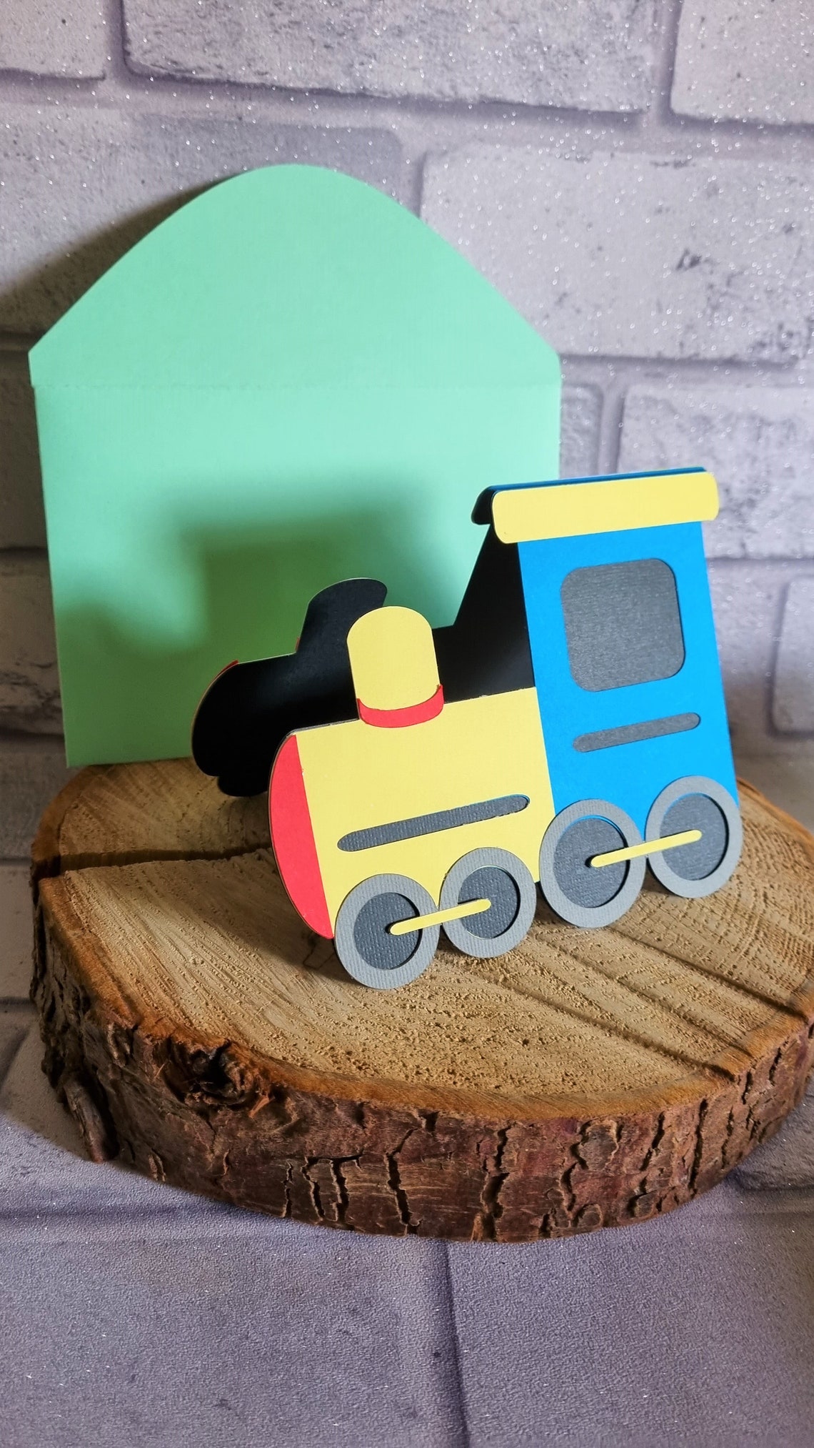 Train Birthday Card / Happy Birthday TRAIN Card / Handmade / - Etsy