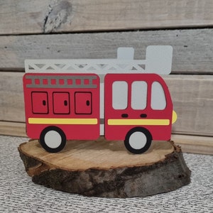 Fire Engine Birthday Card / Happy Birthday FIRE ENGINE Card / Handmade ...