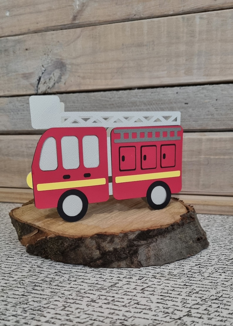 Fire Engine Birthday Card / Happy Birthday FIRE ENGINE Card / Handmade ...