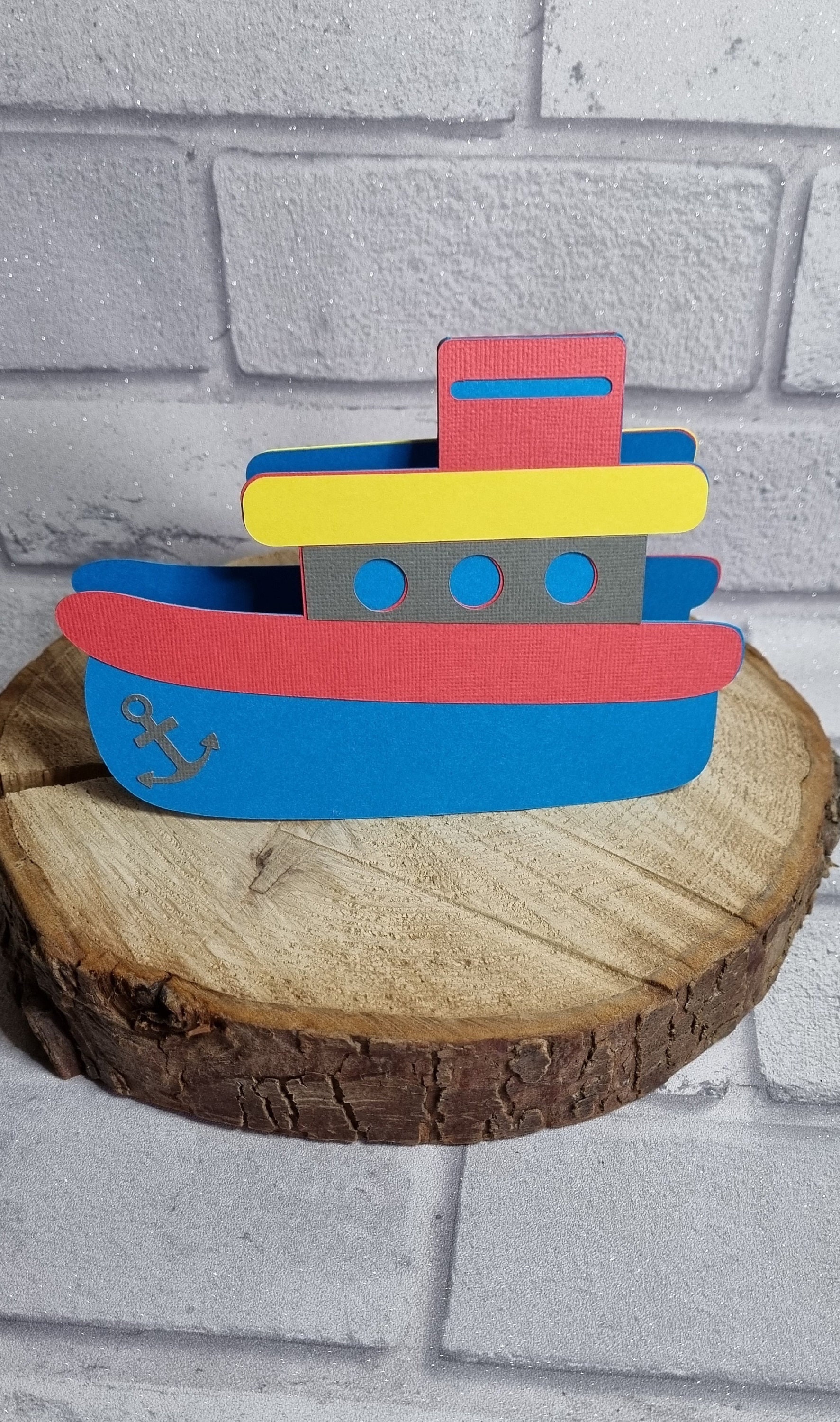 Boat Birthday Card / Happy Birthday BOAT Card / Handmade / - Etsy