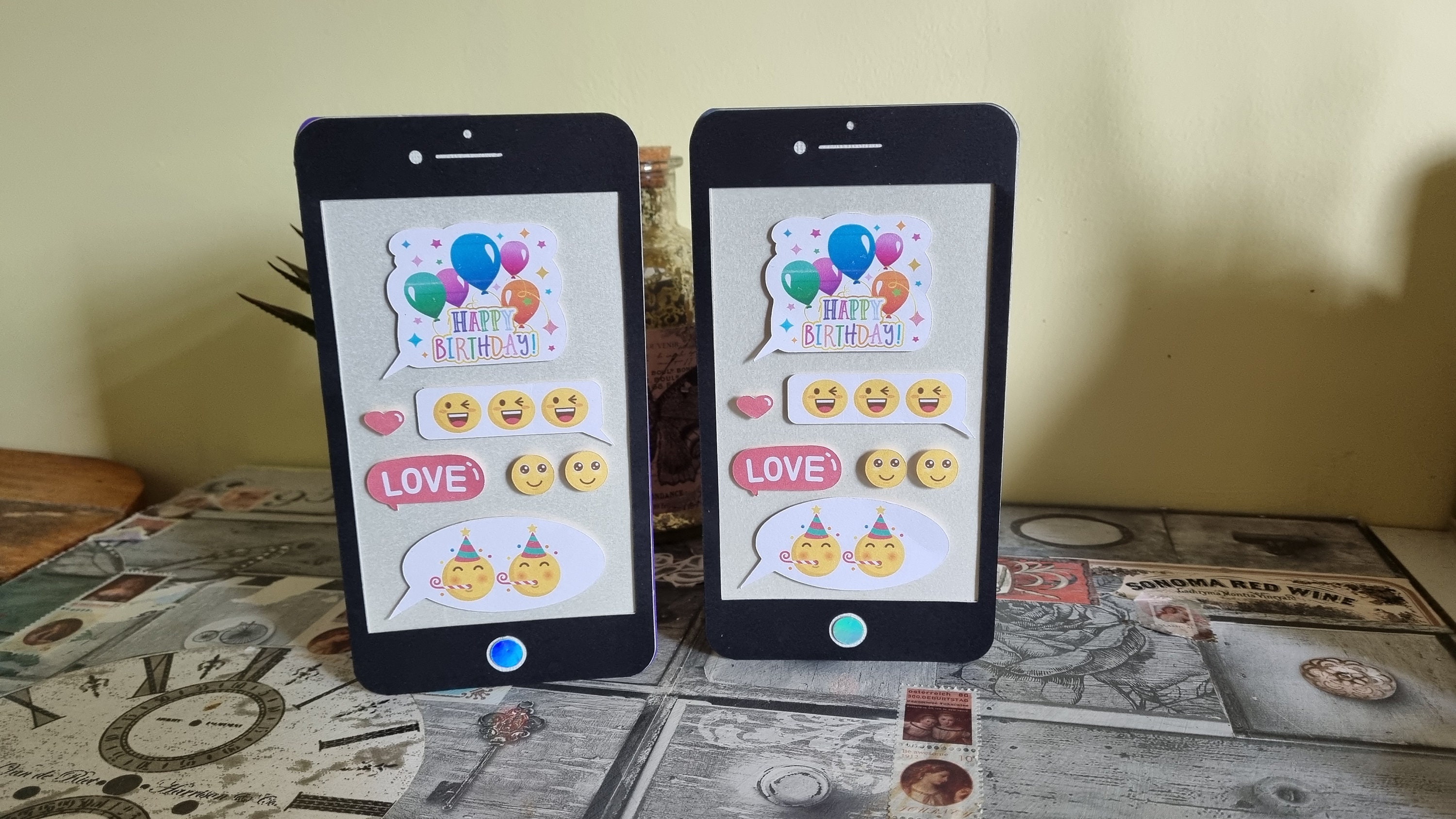 Smart Phone Birthday Card / Smart Phone / Smart Phone Birthday - Etsy