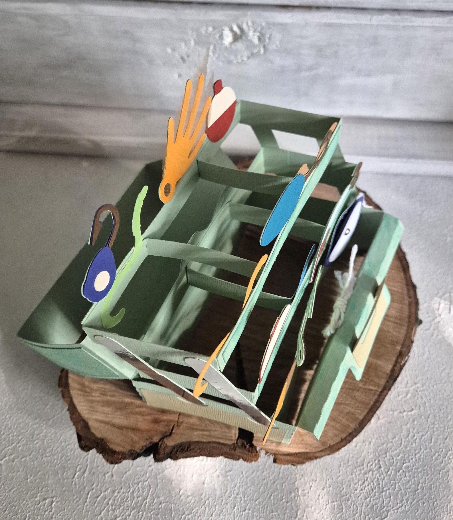 Fishing Tackle Box Card / Fishing Tackle Box / Father's Day Card ...