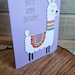 Llama Birthday Card / Llama / Llama Birthday / Handmade / Llama Wish ...