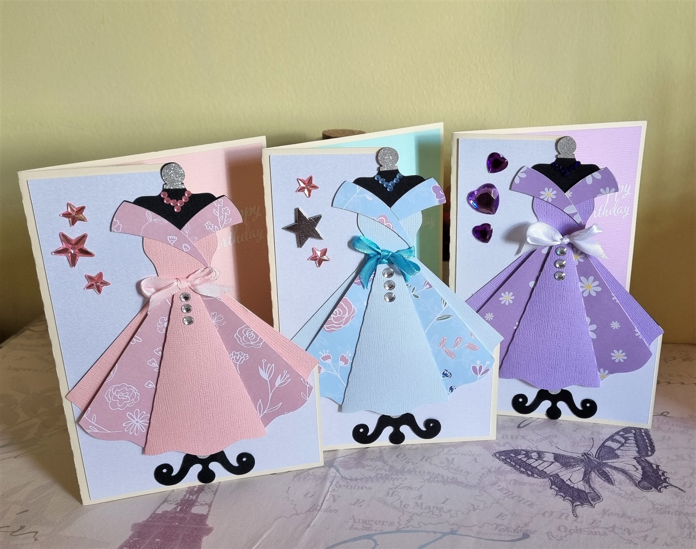 Dress Birthday Card / Happy Birthday Card / Ladies Dress - Etsy